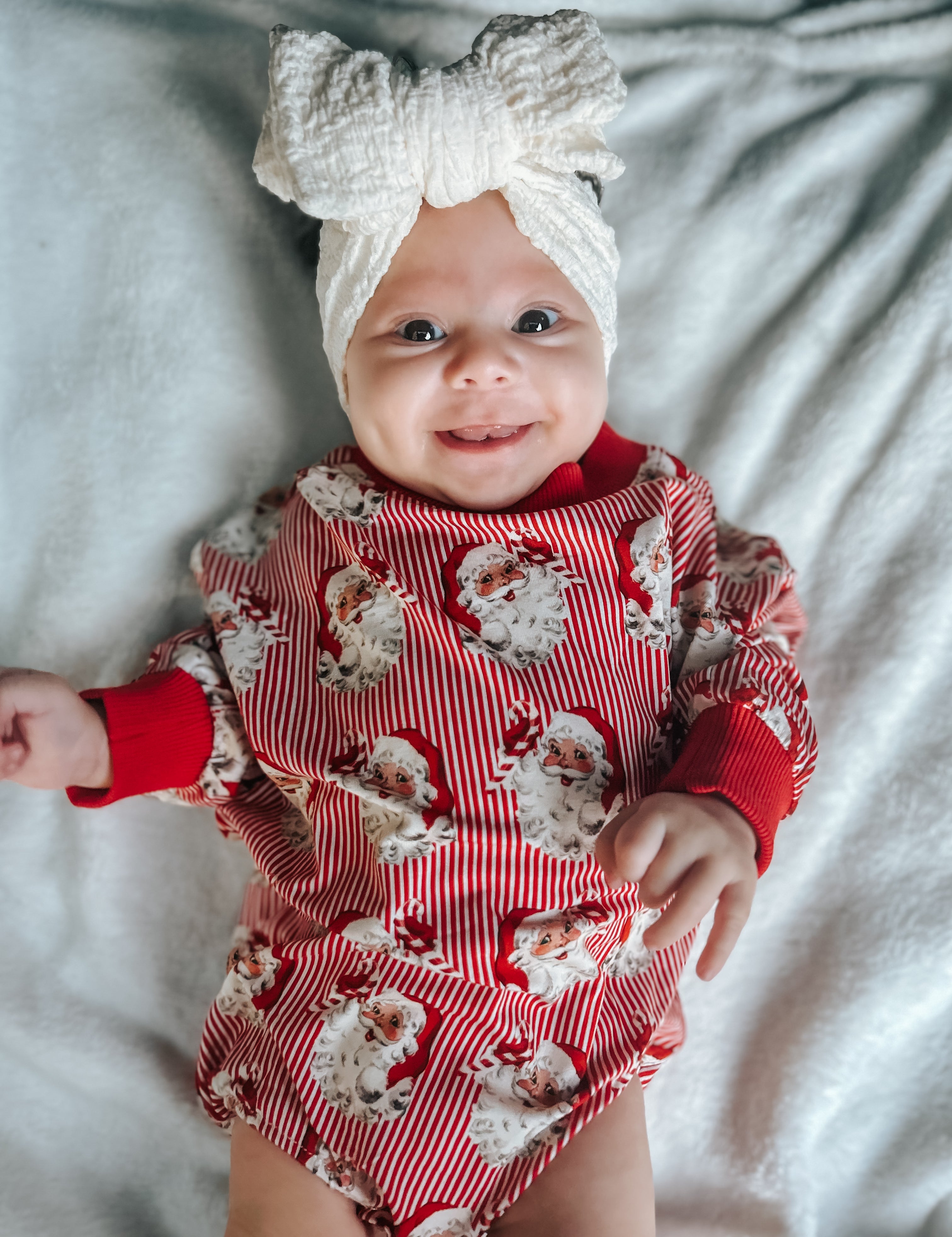 Gender Neutral Retro Santa Long Sleeve Bubble – Punchy Ridge Bamboo & More